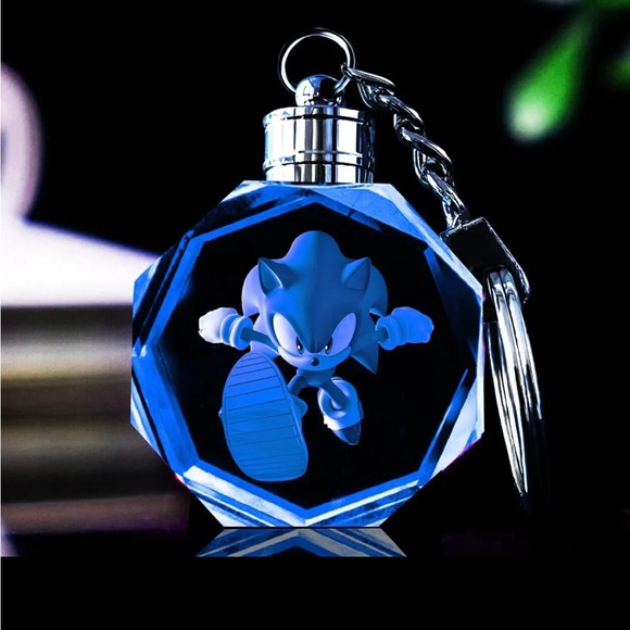 Accessories | Sonic Led Color Changing Premium Crystal Keychain | Poshmark